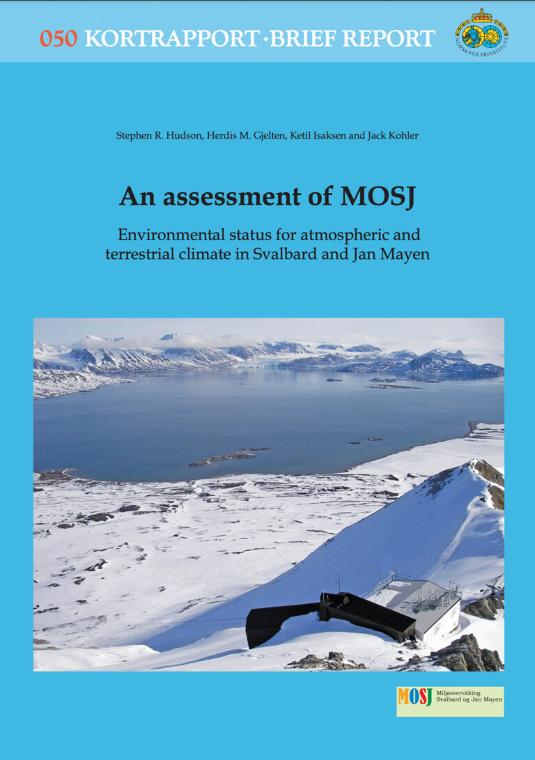 An assessment of MOSJ: Environmental status for atmospheric and ...